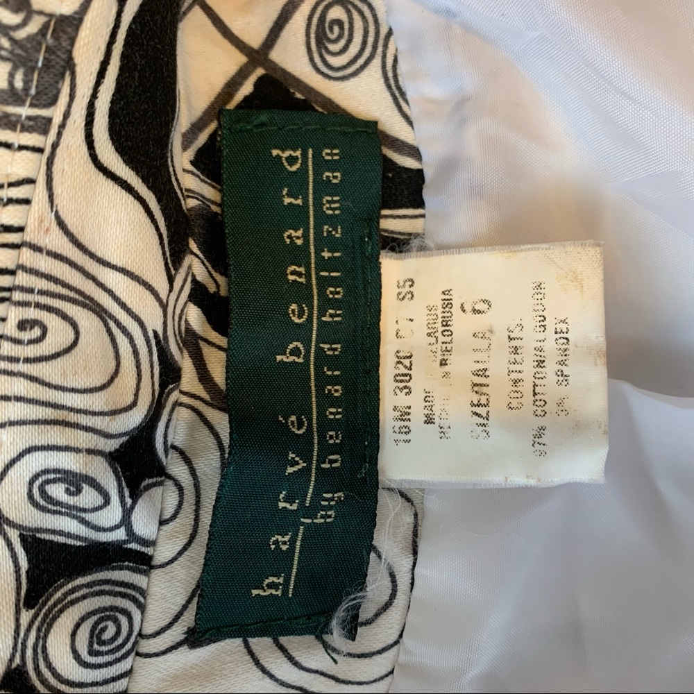 Vintage Harve Benard Black White Geometric Blazer - Gem